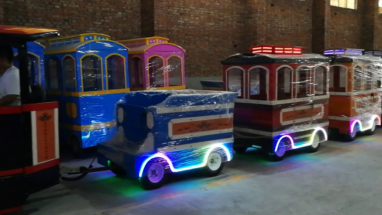 Beston Royal Trackless Train Ride Video In Factory - YouTube