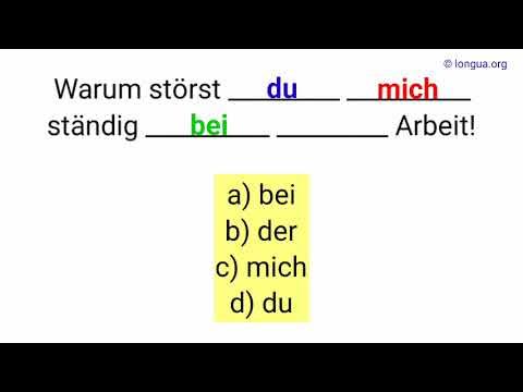 A1, A2, B1 - Deutsch lernen, Grammatik Test, Deutsche Grammatik, Verb ...