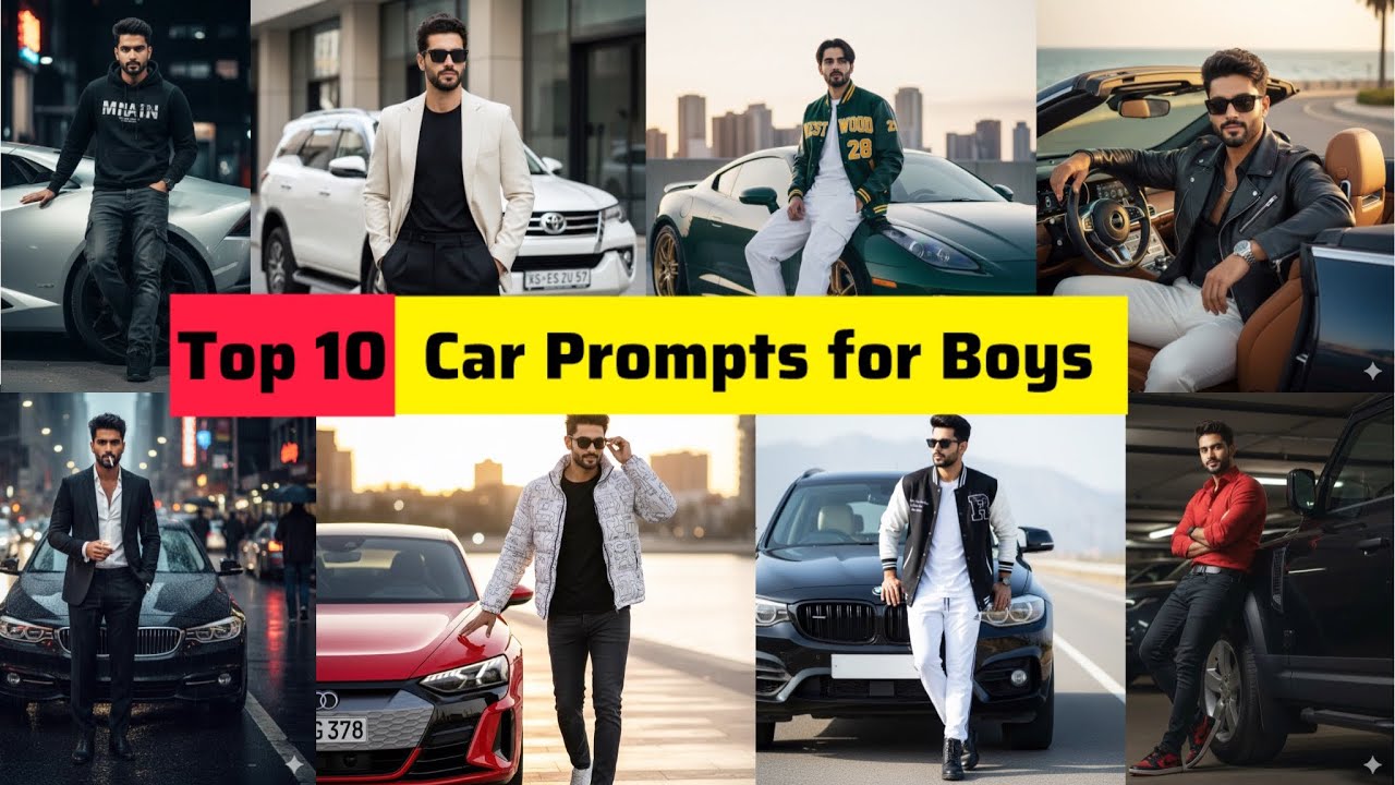 Gemini New AI Prompt For Boys | Top 10 Car Prompts for Boys | Gemini AI ...