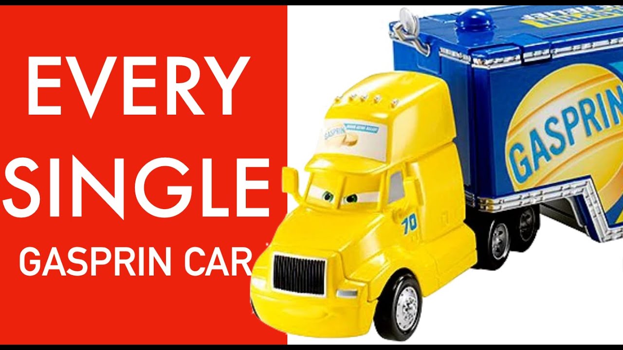 Every Single Disney Cars Gasprin Diecast - YouTube