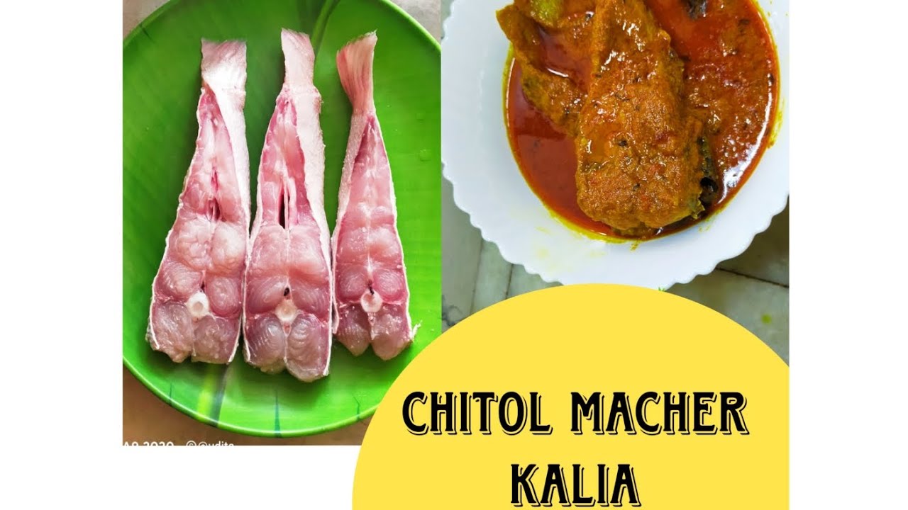 চিতল মাছেৱ কালিয়া| chitol macher kalia easy recipe| chitol macher jhol ...