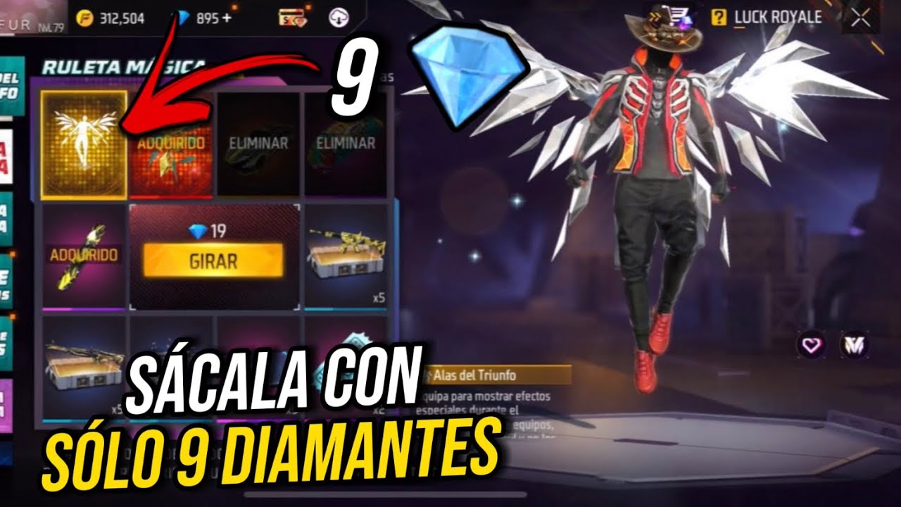 CÓMO SACAR EL EMOTE ALAS DE TRIUNFO CON 9 DIAMANTES 💎 CÓMO SACAR LA ...