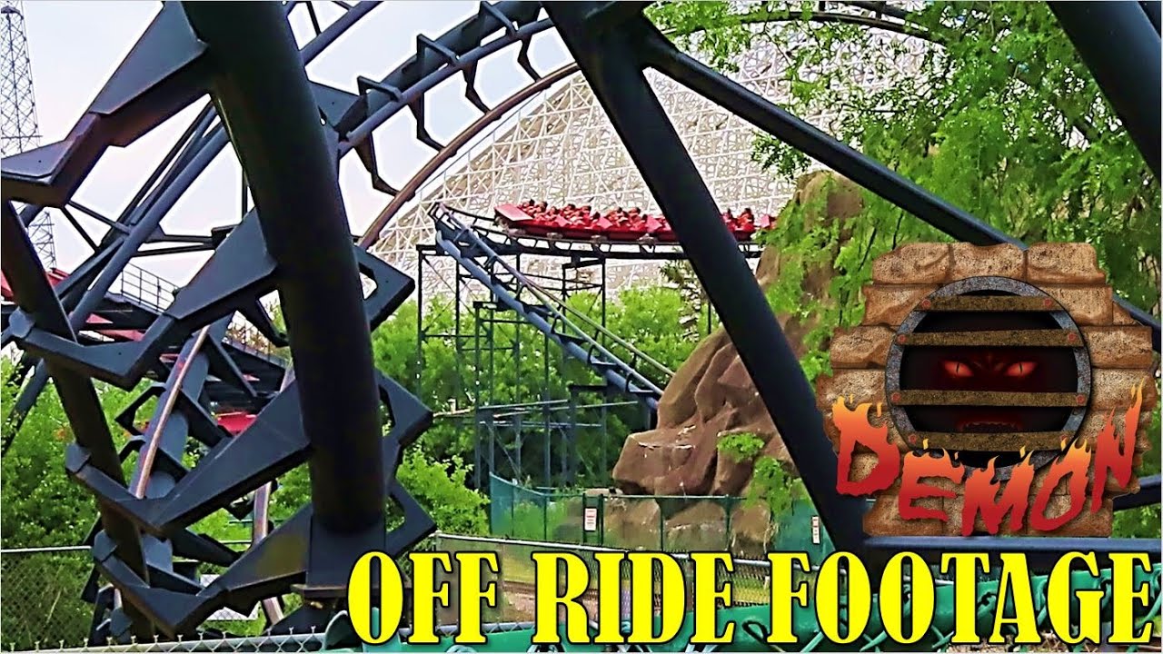 Demon at Six Flags Great America Off-Ride Footage (No Copyright) - YouTube