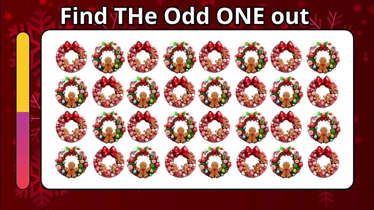 Find THe Odd one out Christmas Gingerbread cookies , december 19 - YouTube
