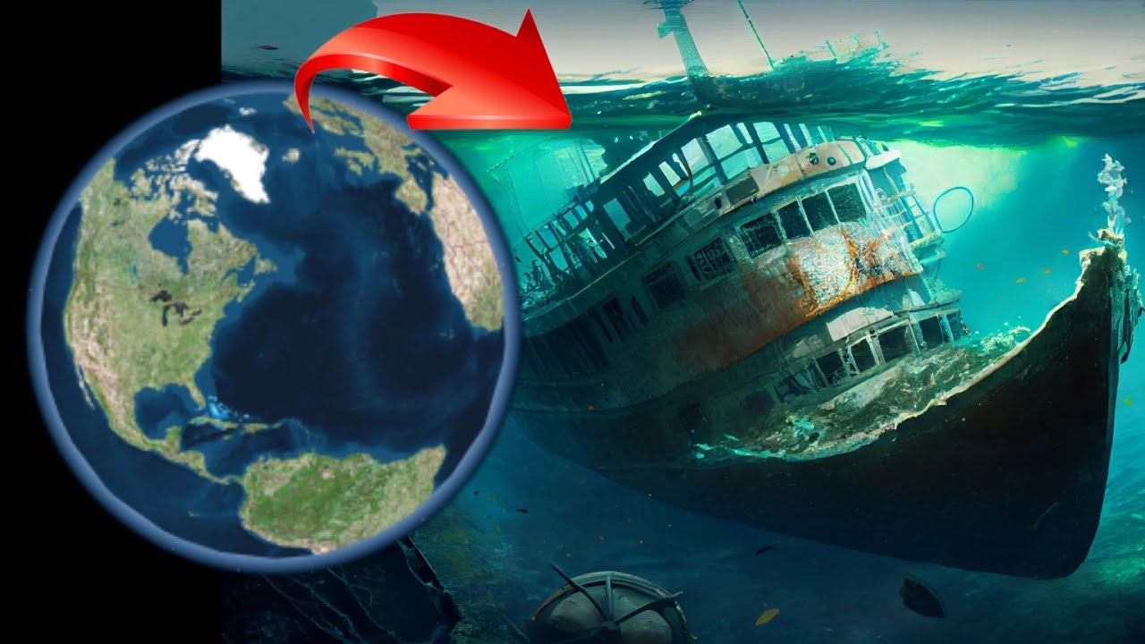 Sunken ship 🚢 on Google Earth and Google Maps 🌎 - YouTube