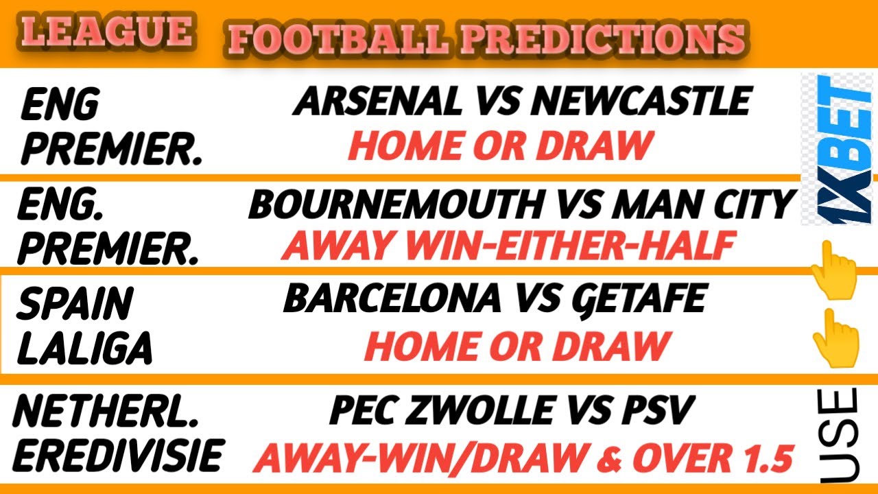 Football Betting Tips|EPL,SERIE A, LALIGA, BUNDESLIGA, EREDIVISIE|24/2 ...