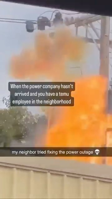 When Your Neighbor Tries to Take The Power Outage Into His Own Hands ...