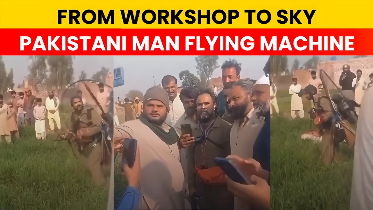 Pakistani Mechanic's Homemade Flying Machine Goes Viral - YouTube