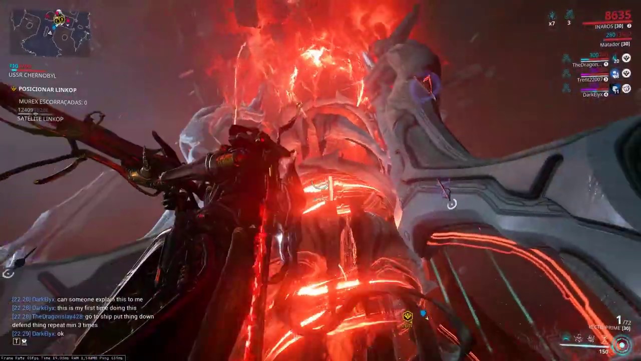 Warframe Operação Lança Escarlate Missão Vamos Atacara a Nave Sentiente ...