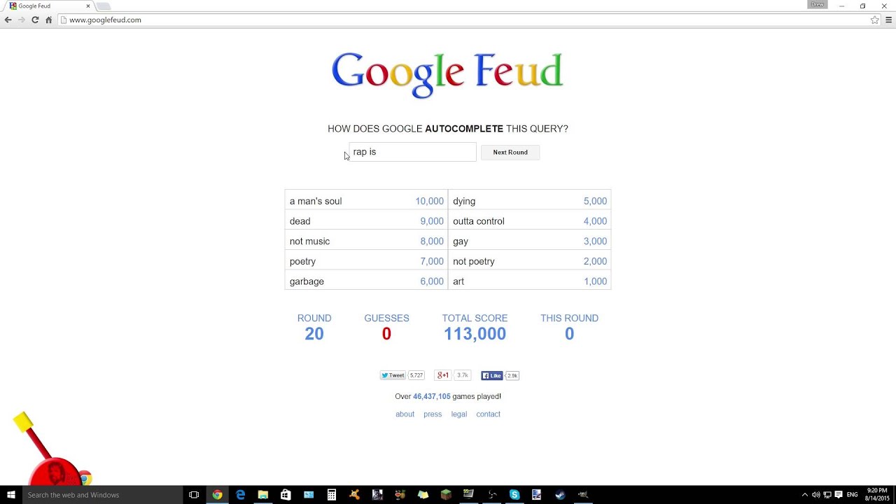 Google Feud Episode 1- w/PapaGamer15 - YouTube