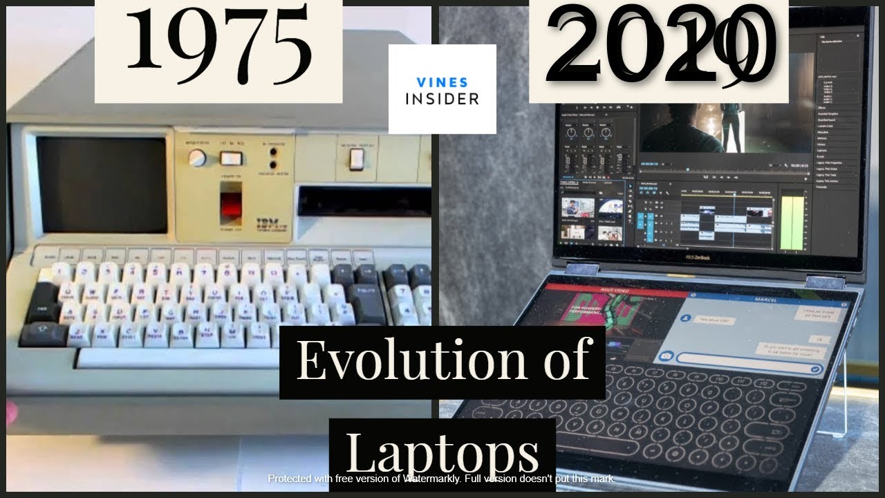 Evolution of #Laptops Portable #Computers 1975-2020.. - YouTube