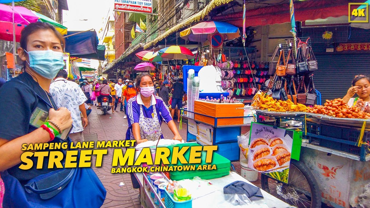 SAMPENG LANE MARKET / STREET MARKET in BANGKOK,CHINATOWN AREA - YouTube
