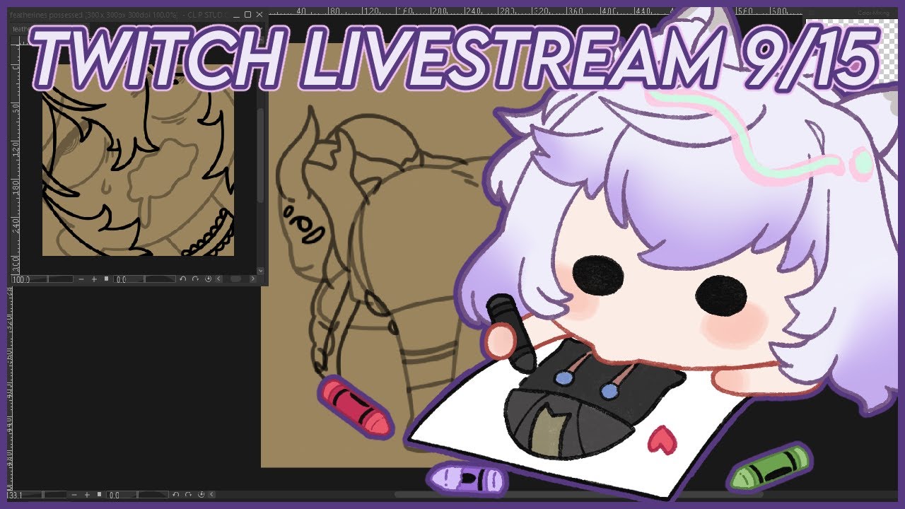 Drawing 】eppy cat tries to lock in TvT / Twitch Livestream - YouTube