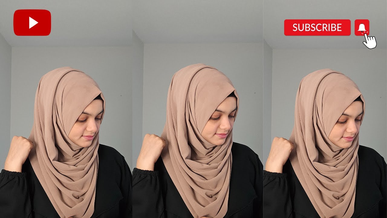 Stylish And Easy Hijab Style For Beginners | Trending Hijab Style ...