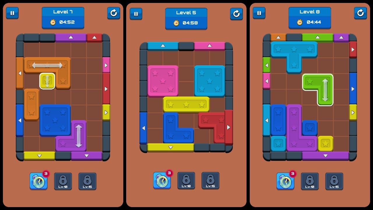 Color Block Away: Block Puzzle Game Android Gameplay - YouTube