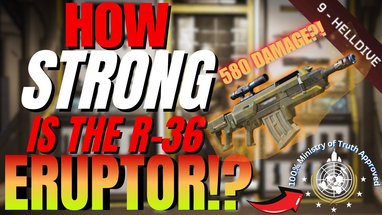 R-36 Eruptor Stress Test & BREAKDOWN in Helldivers 2 - YouTube
