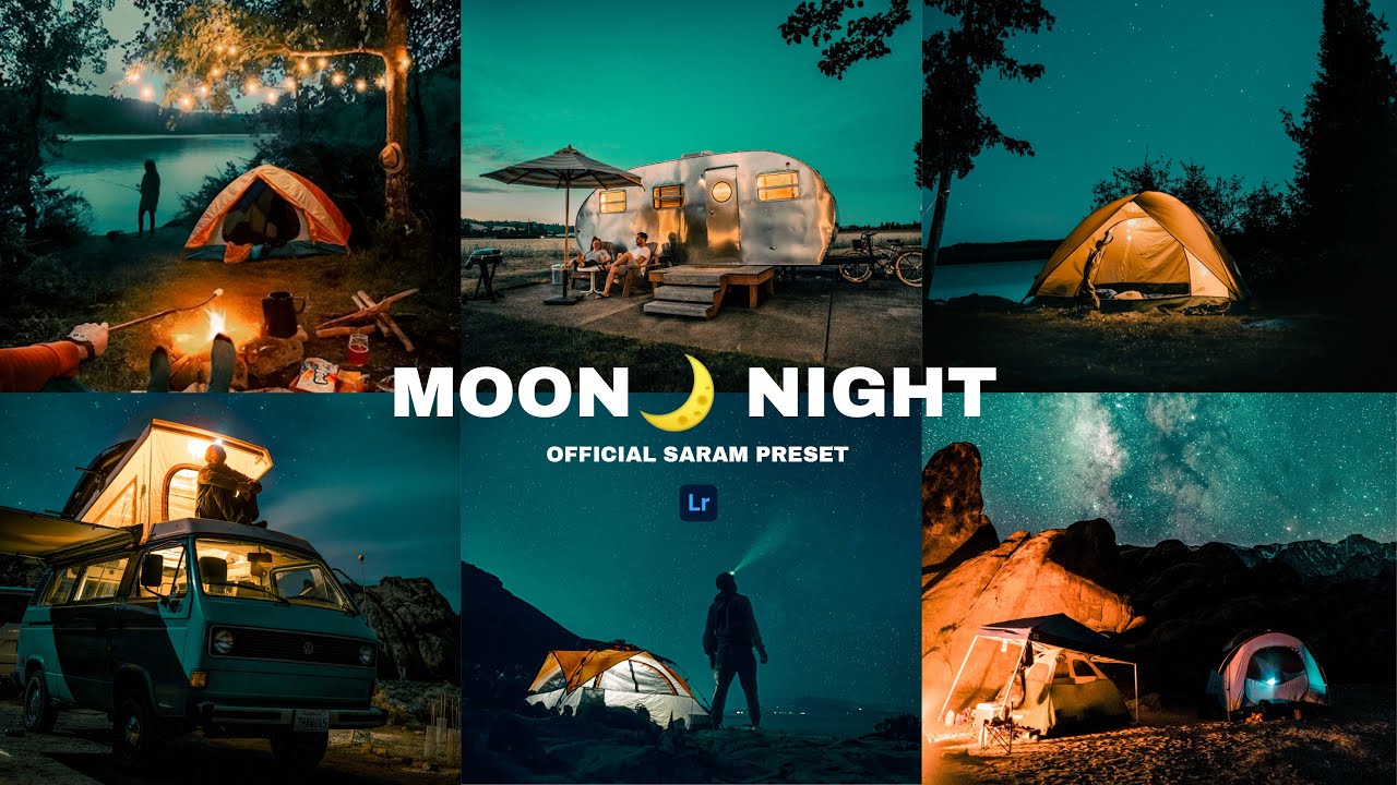 Moon Night Preset - Lightroom Free Preset | Night Preset | Aqua Moon ...