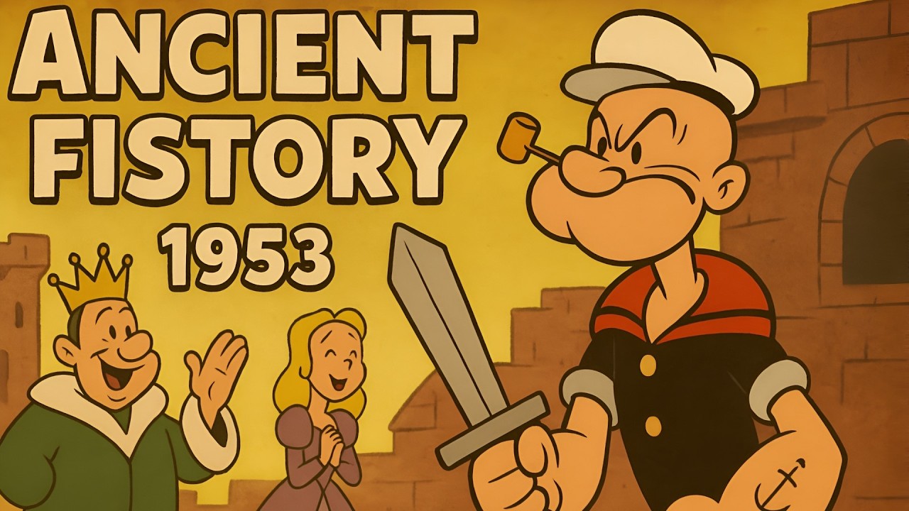 Popeye the Sailor – Ancient Fistory (1953) | Classic Cartoon in HD ...