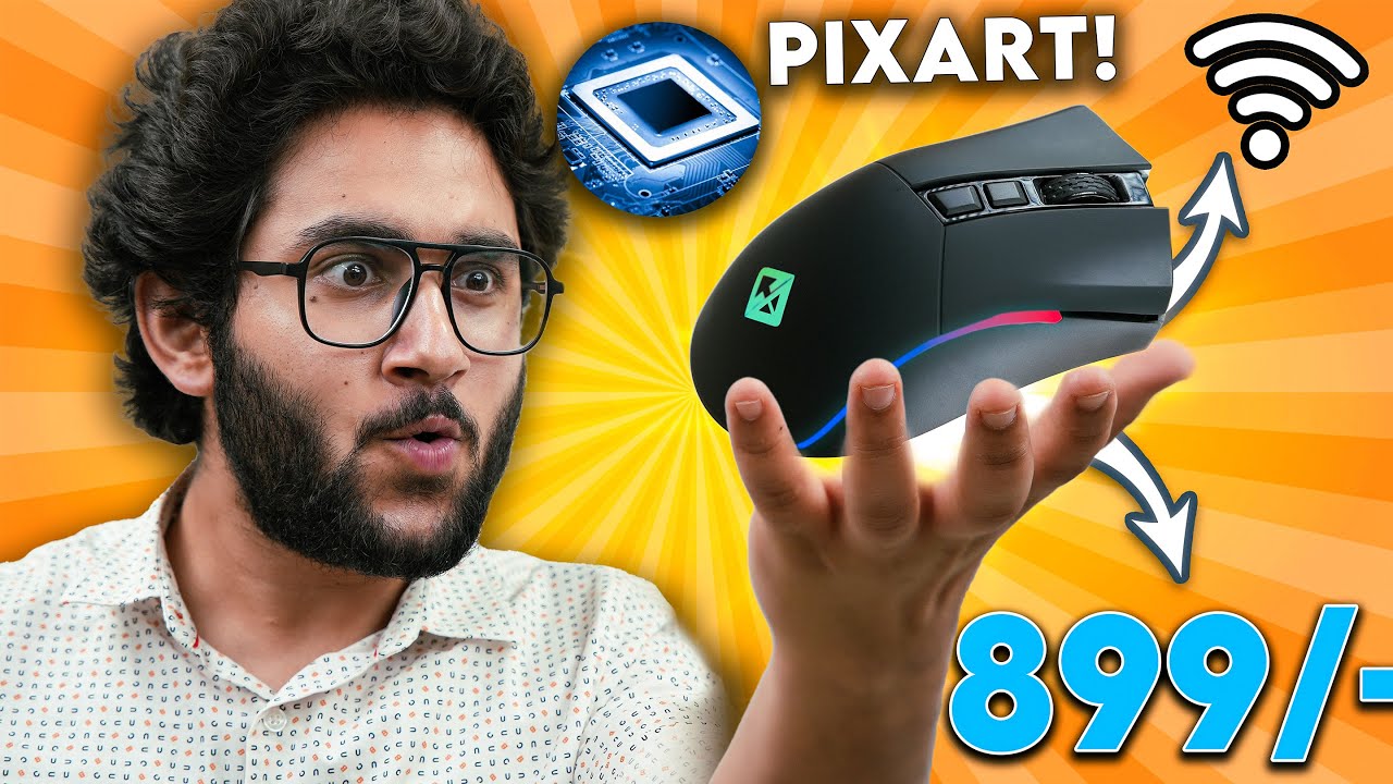 Wireless Gaming Mouse With Dual Connectivity Under Rs.1000/- Only ...