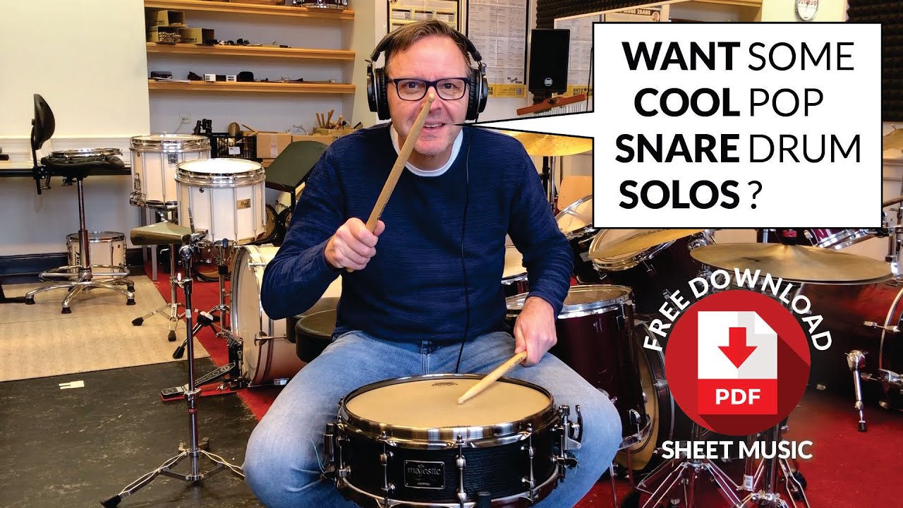 Free Cool Pop Snare Solo | Flowers | Dirkjan van Groningen - YouTube