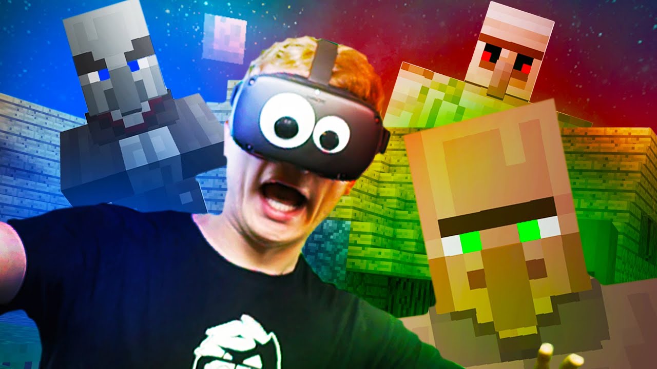 I PLAYED MINECRAFT FOR THE FIRST TIME in VR... and I'M SCARED ...