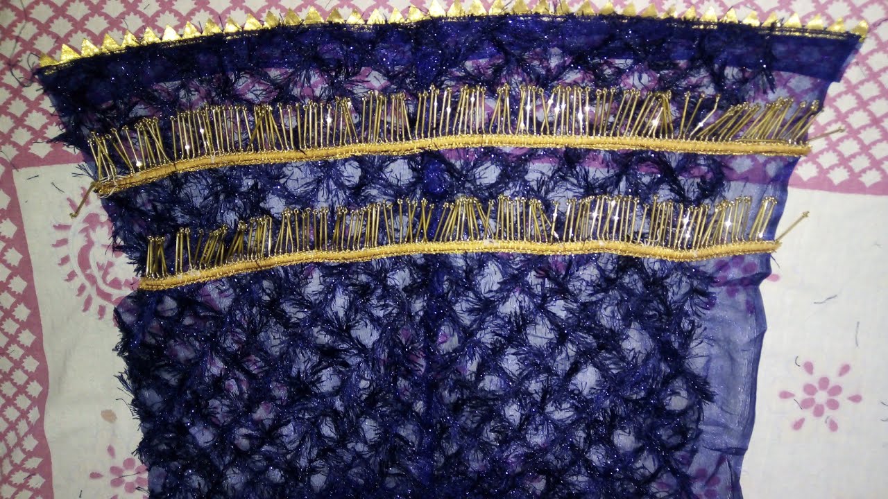samosa lace sleeves design cutting and stitching - YouTube