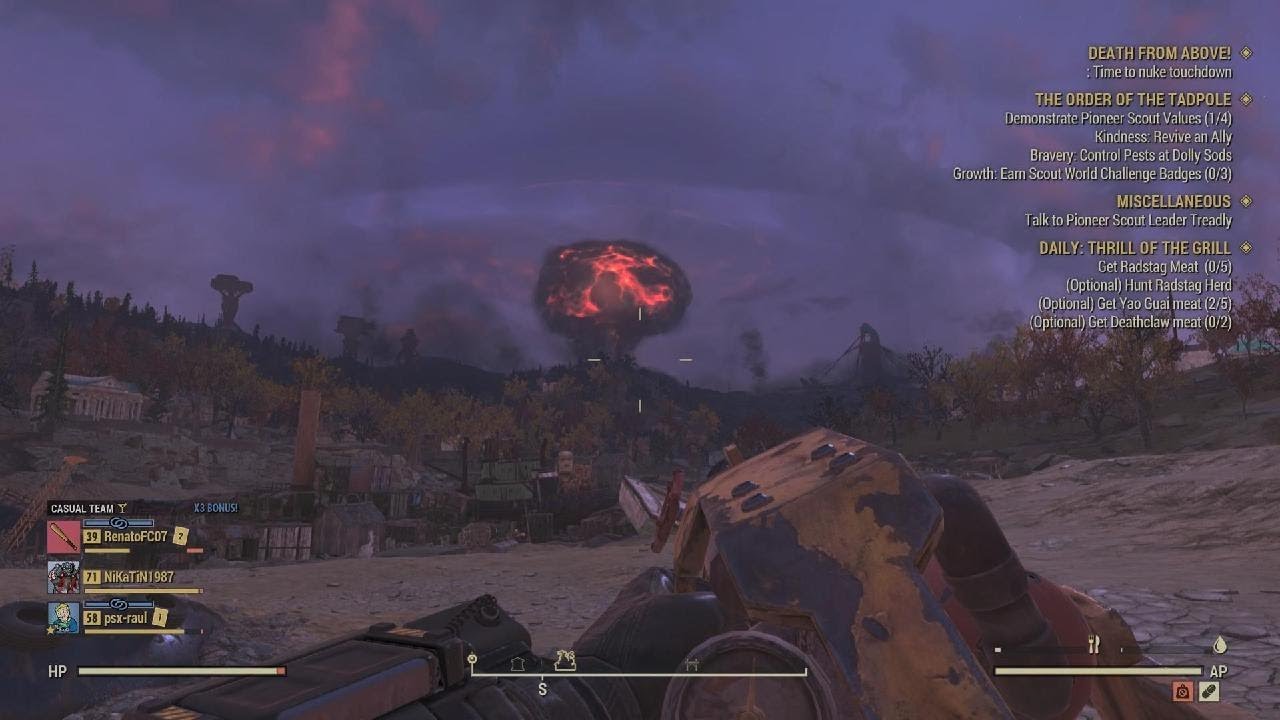 Fallout 76_Catching a Nuke Blast - YouTube