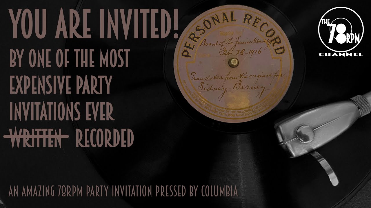 Record Party Invitations