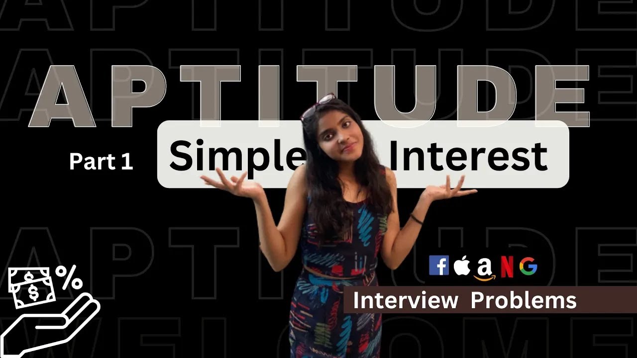 Simple Interest questions | Aptitude for Interviews ⁉ | Full concepts | Part 1 - YouTube