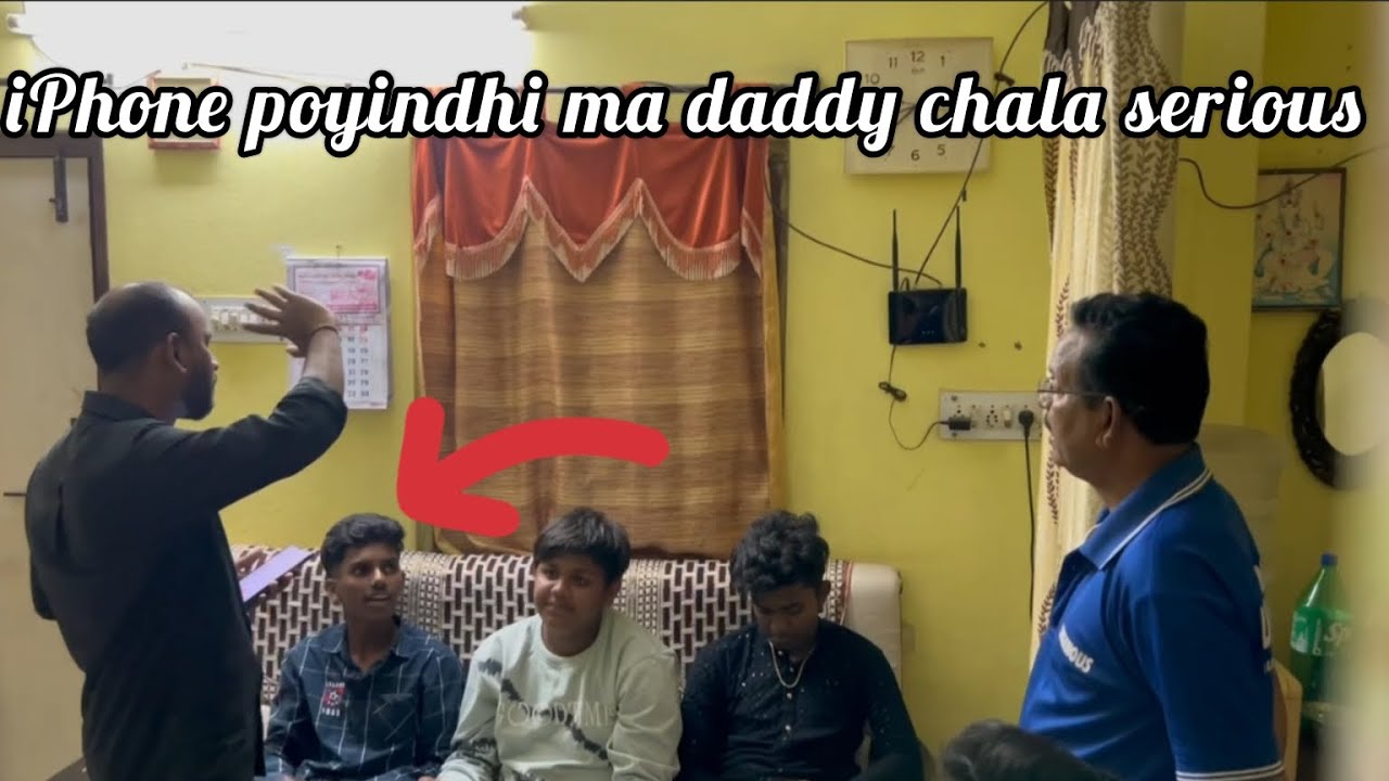 iPhone poyindhi ma Daddy Chala Serious ipoyindu||full video||daddy full ...