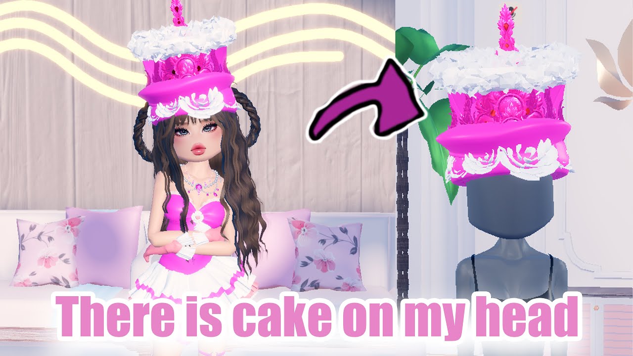 How can I make a cake in my head?, omg there is a cake on my head - DTI - DRESS TO IMPRESS ...