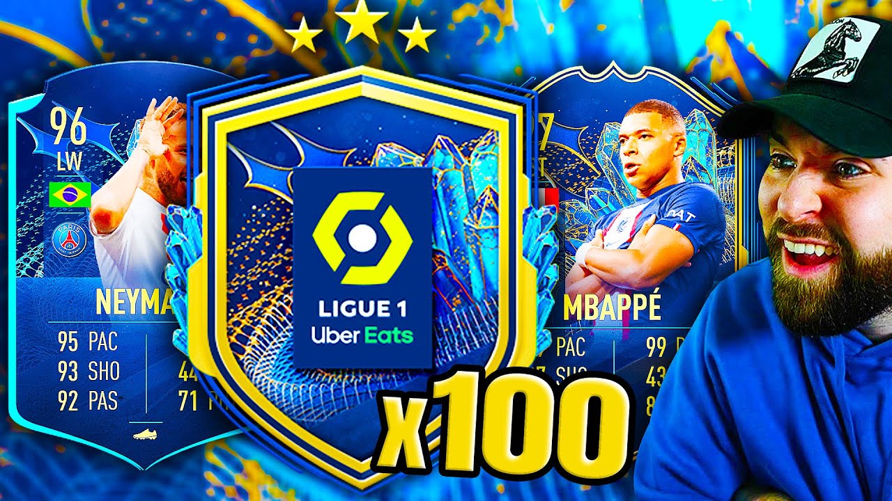 Opening 100x Ligue 1 TOTS Player Packs... - YouTube