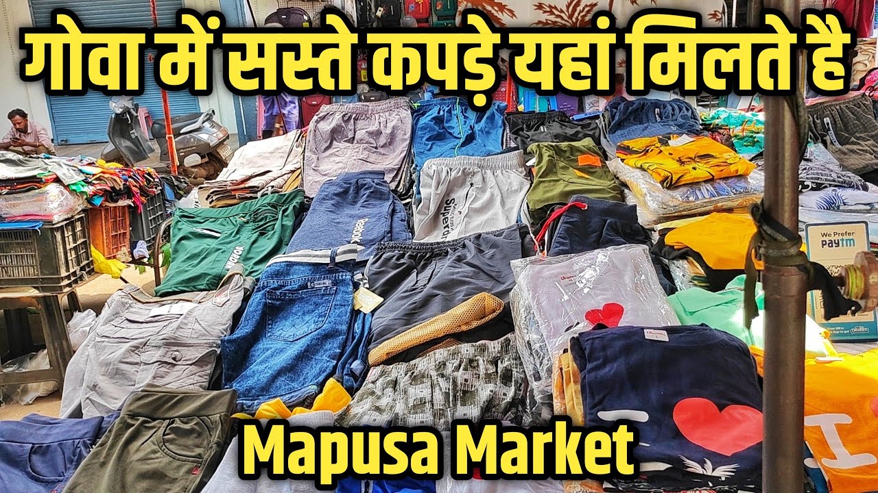 Goa Clothes Market || Mapusa Market for Goa Clothes || Goa me Beach ...