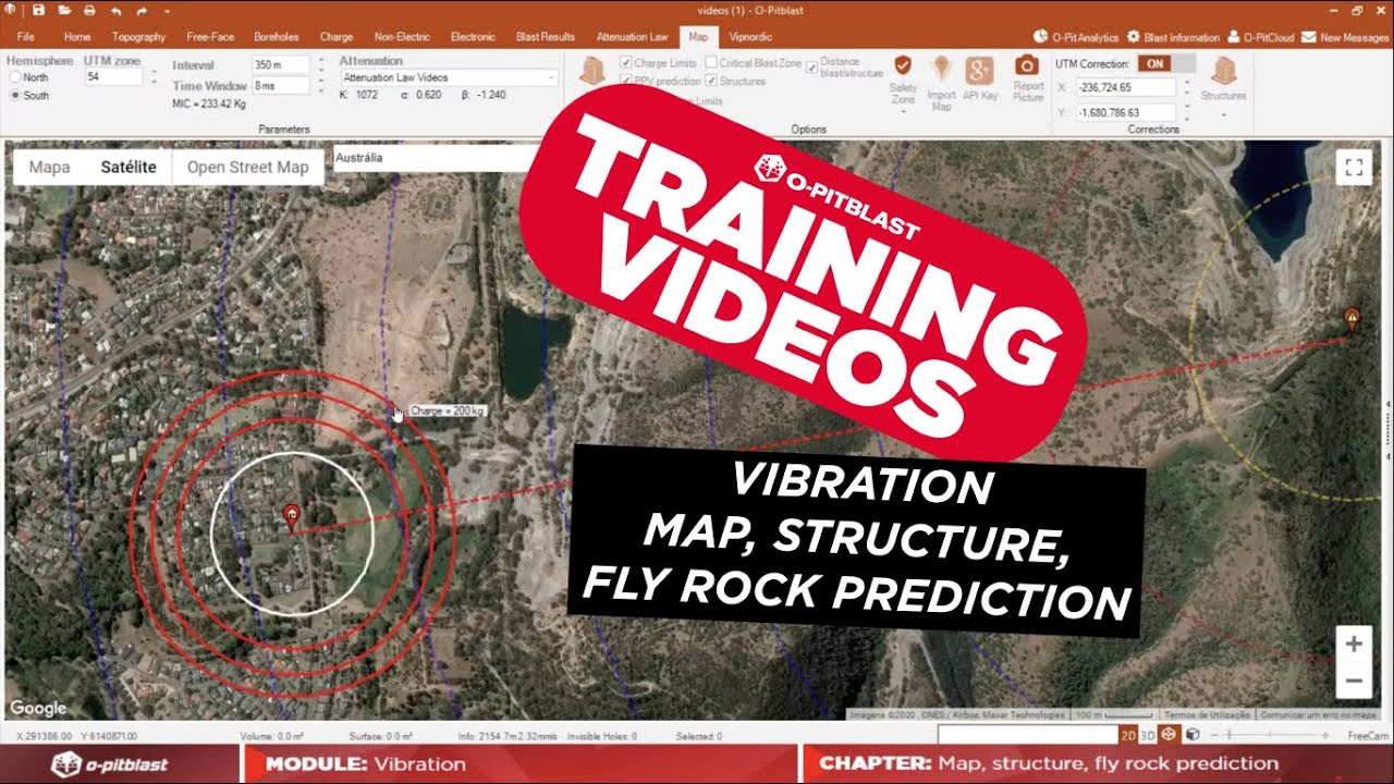 Video 23 Vibration Module Map, structure, fly rock prediction - YouTube