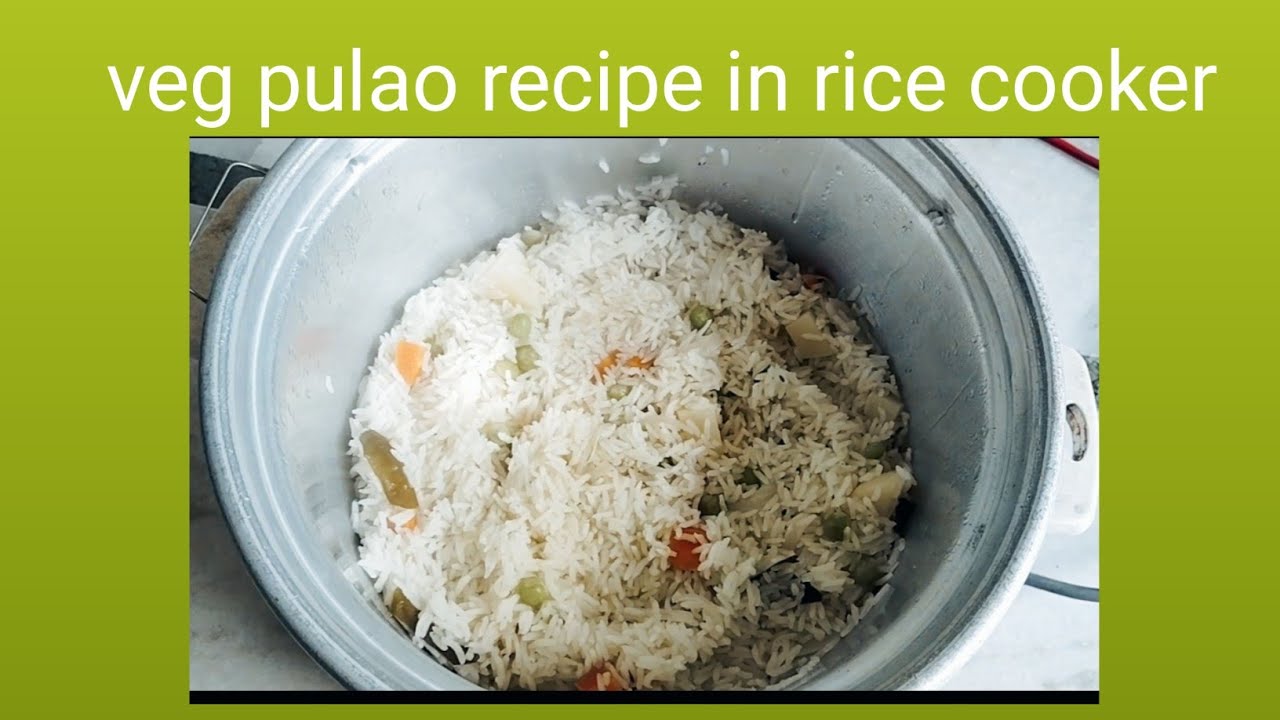 veg pulao recipe in rice cooker | simple pulao - YouTube