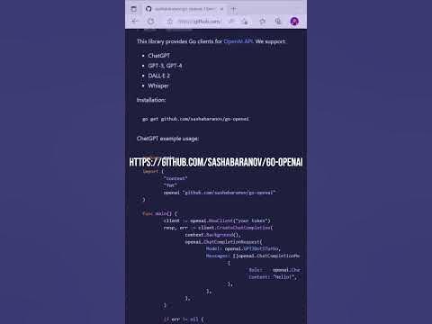 Usar ChatGPT y Golang - YouTube