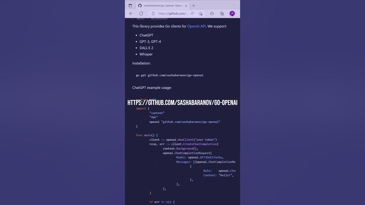 Usar ChatGPT y Golang - YouTube