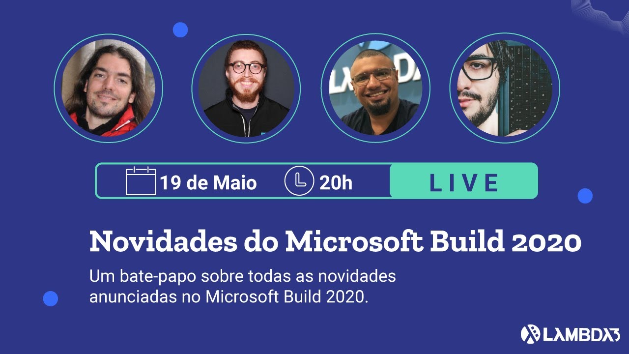 Live - Novidades do Microsoft Build 2020 - YouTube