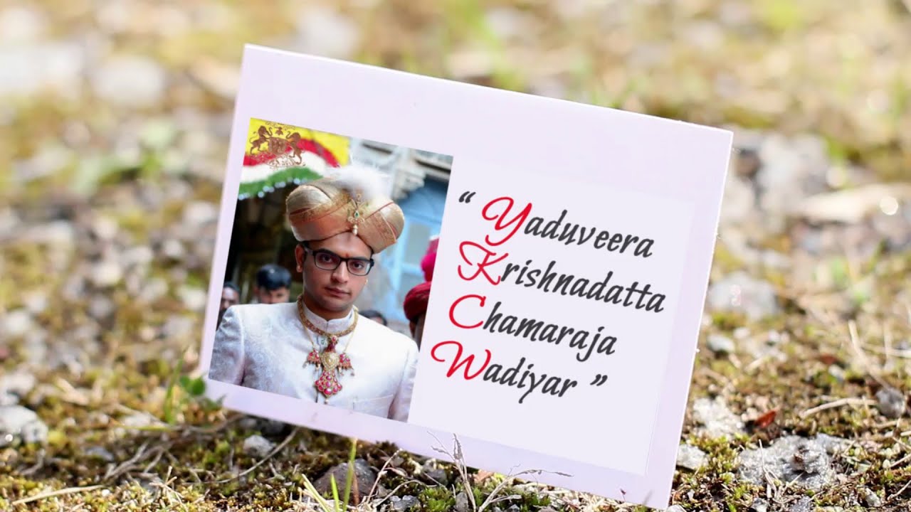 Mysore King yaduveer krishnadatta chamaraja wadiyar - YouTube