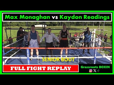 Max Monaghan vs Kaydon Readings - FULL FIGHT - Epsom Boxing Academy ...