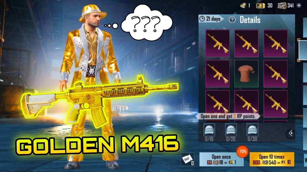 Golden Trigger M416 Crate Opening || BATTLEGROUNDS MOBILE INDIA - YouTube