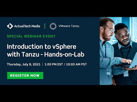 Introduction to vSphere with Tanzu - Hands-on-Lab with VMware - YouTube