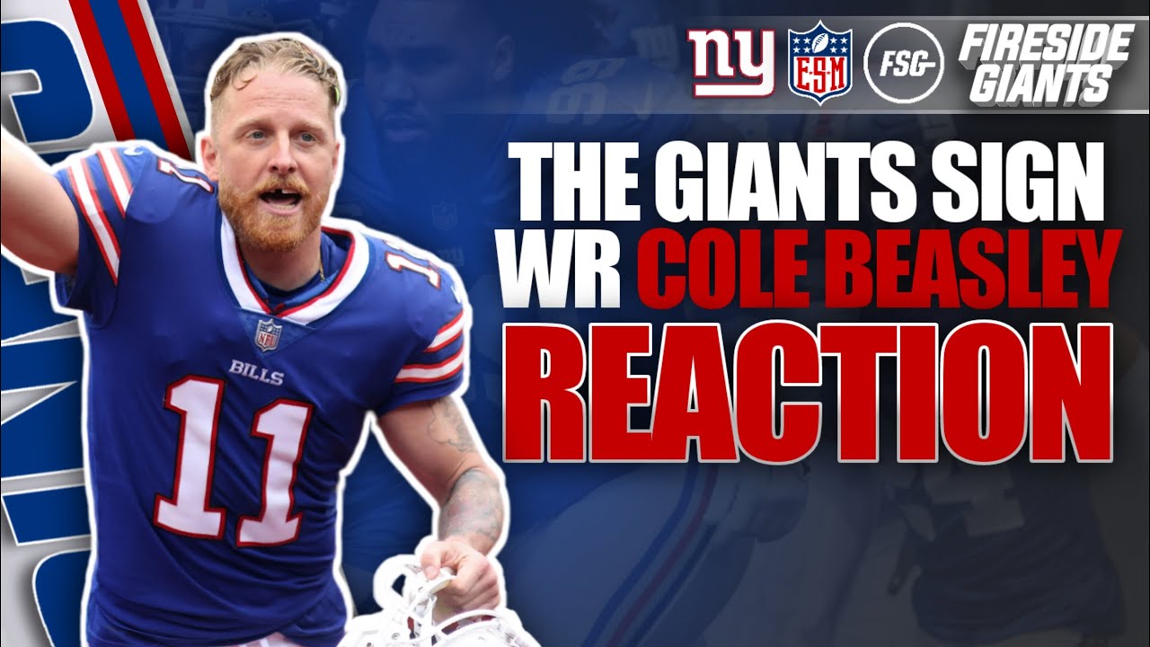Giants sign WR Cole Beasley to boost offense | Reaction - YouTube