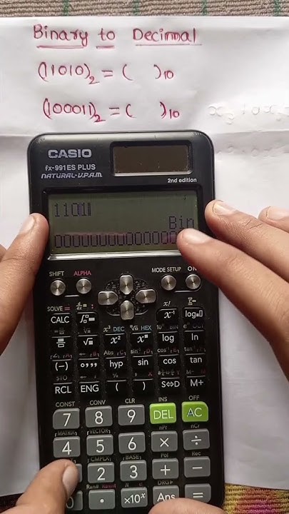 Binary to Decimal Conversion | Number System | Casio | #shorts #binary #decimal - YouTube