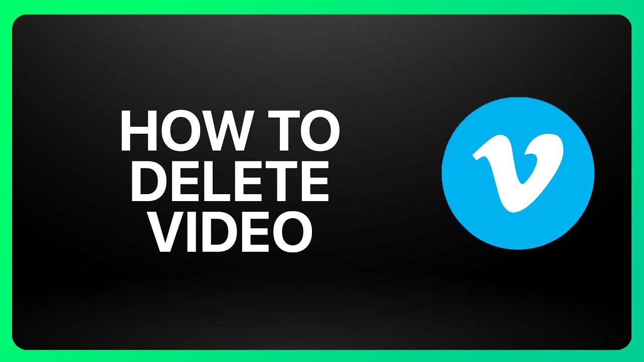 How To Delete Video From Vimeo Tutorial - YouTube