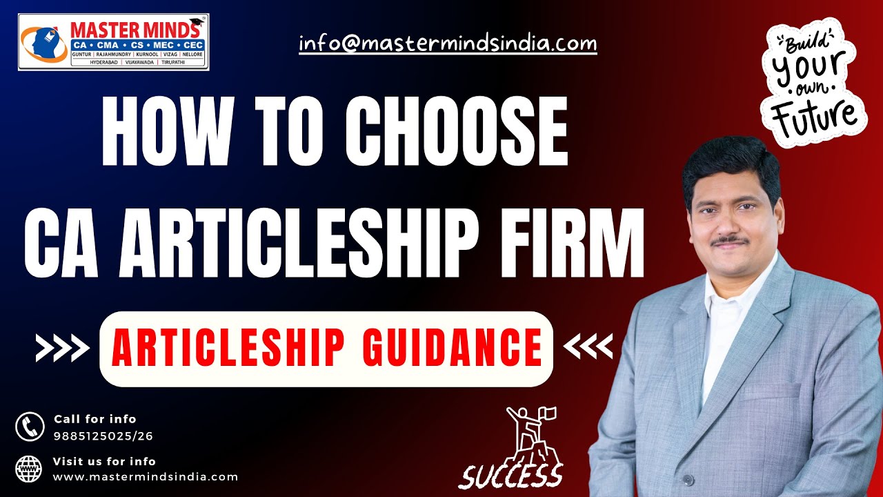 How to Choose CA Articleship Firm - Articleship Guidance - YouTube
