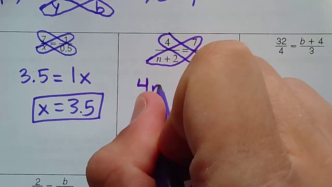 A1 2 6b Solve Proportions Cross Multiply Notes YouTube A1 2 6b Solve Proportions Cross Multiply Notes YouTube