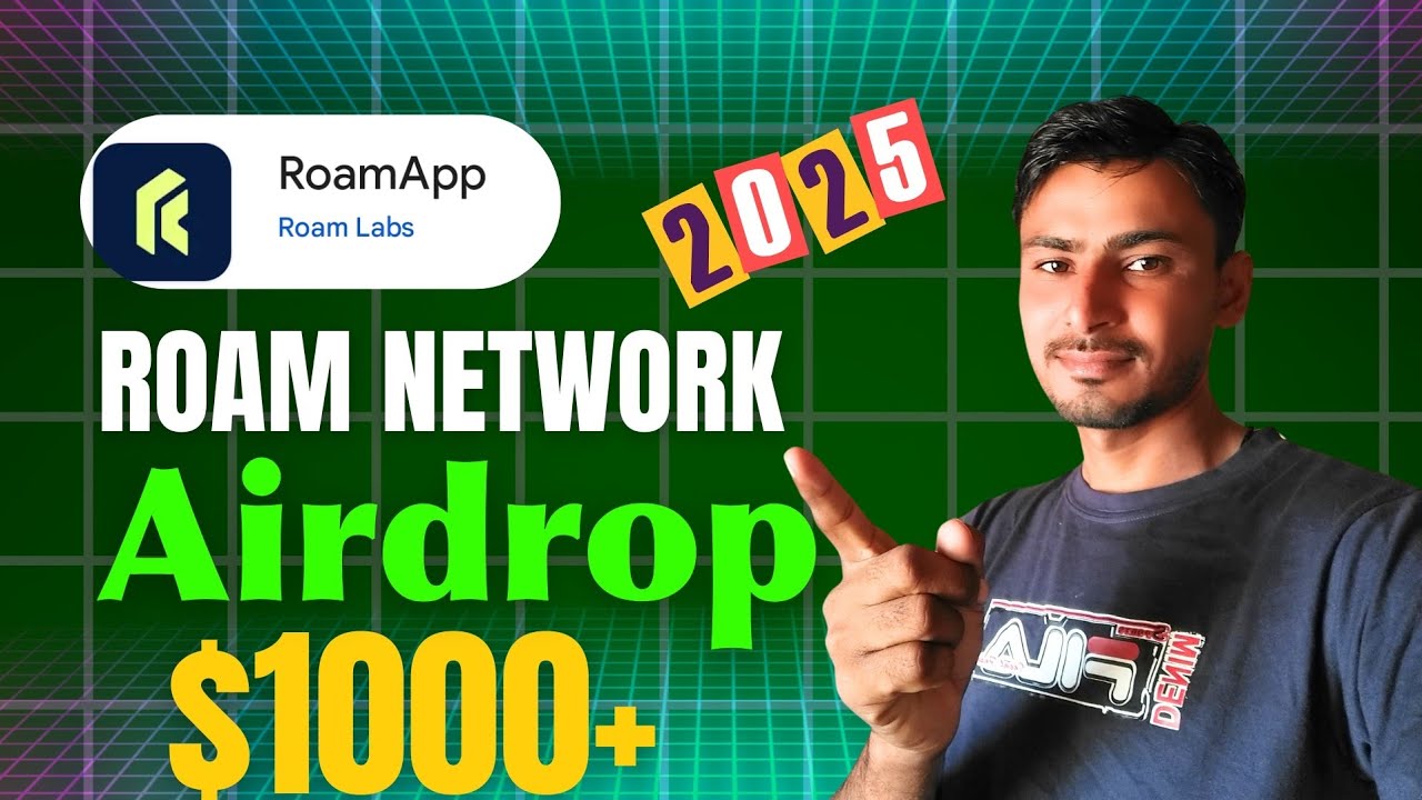 New Depin Airdrop | $Roam Catch Early Roam Tokens Airdrop - YouTube