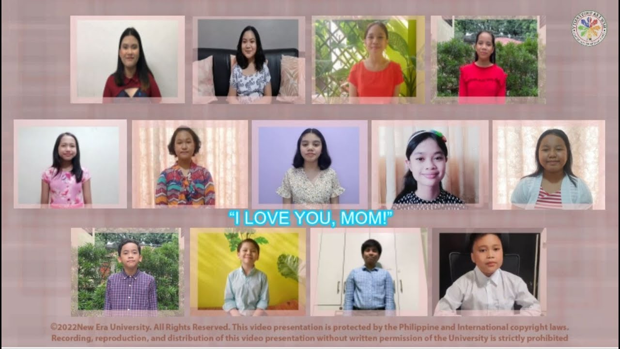 NEU Integrated School Choir - I Love You, Mom! - YouTube