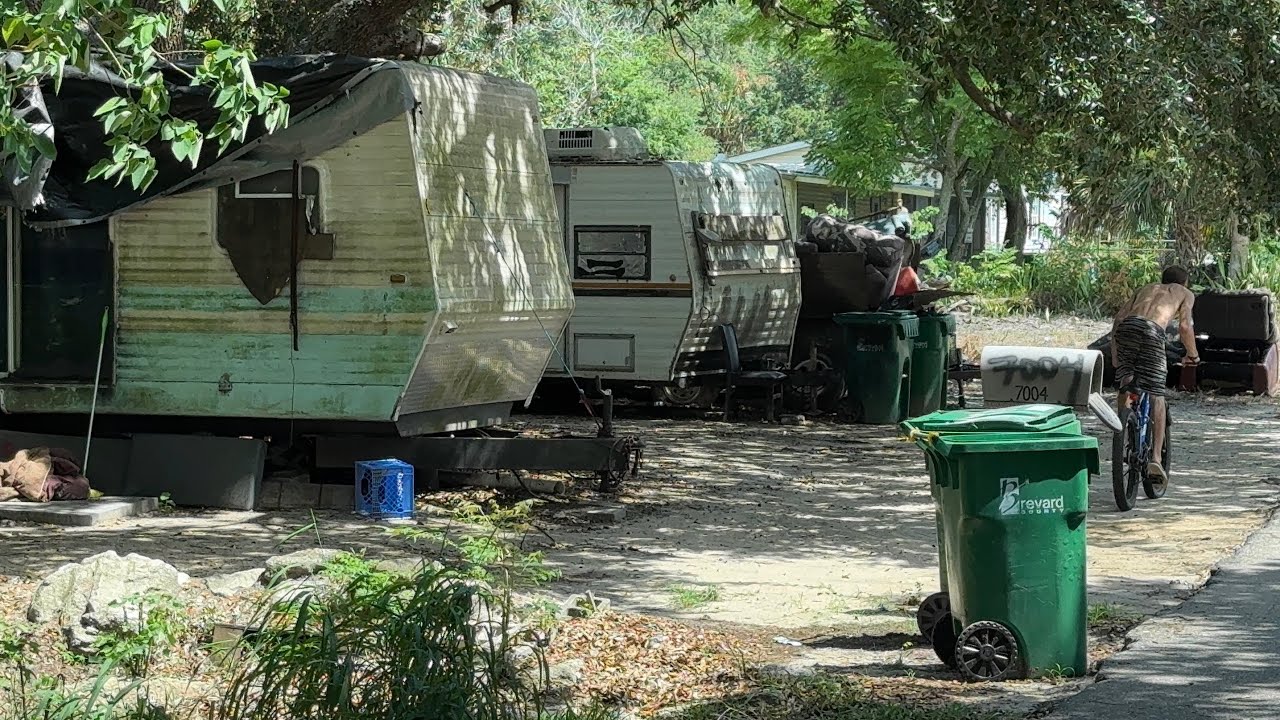 Sharpes, Florida - Brevard County Trailer Park Hoods 2025 - YouTube